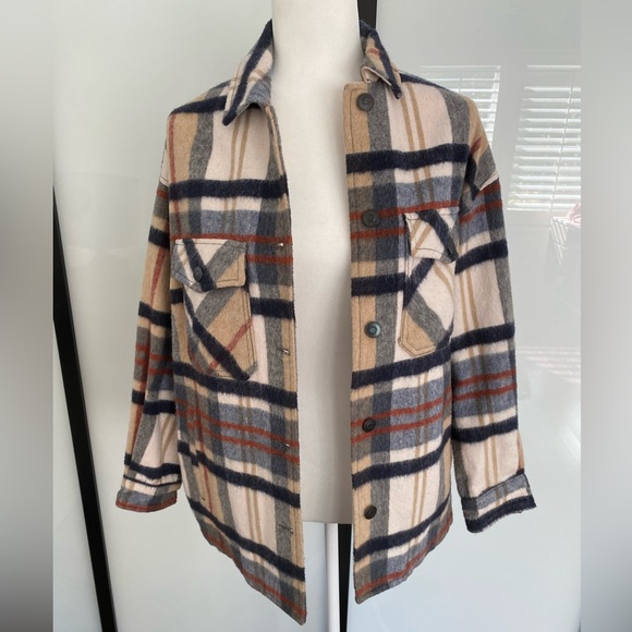 Zara | Jackets & Coats | Zara Plaid Shacket | Poshmark